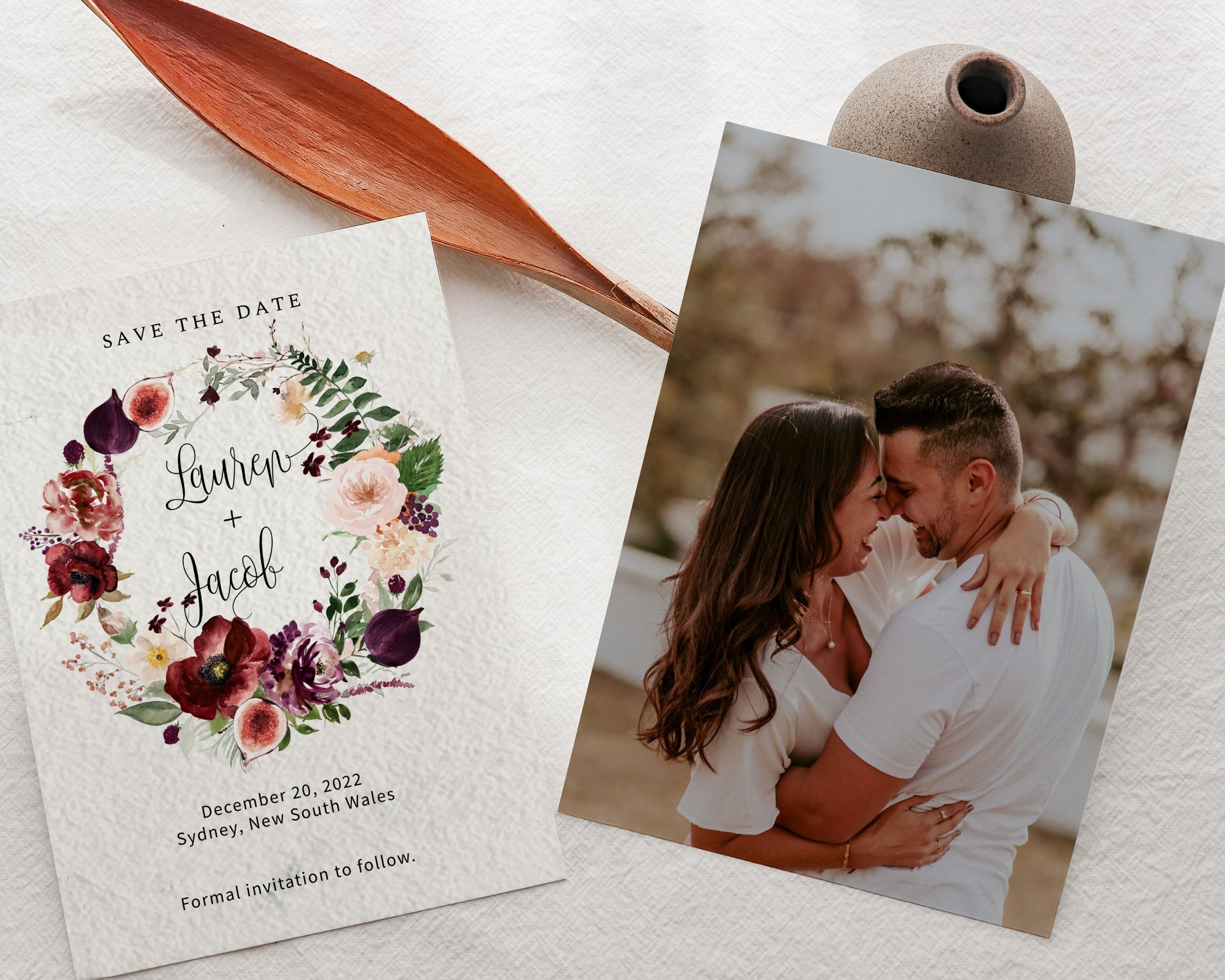 Fall Wedding Save The Date Autumn Save The Date Autumn Etsy Singapore