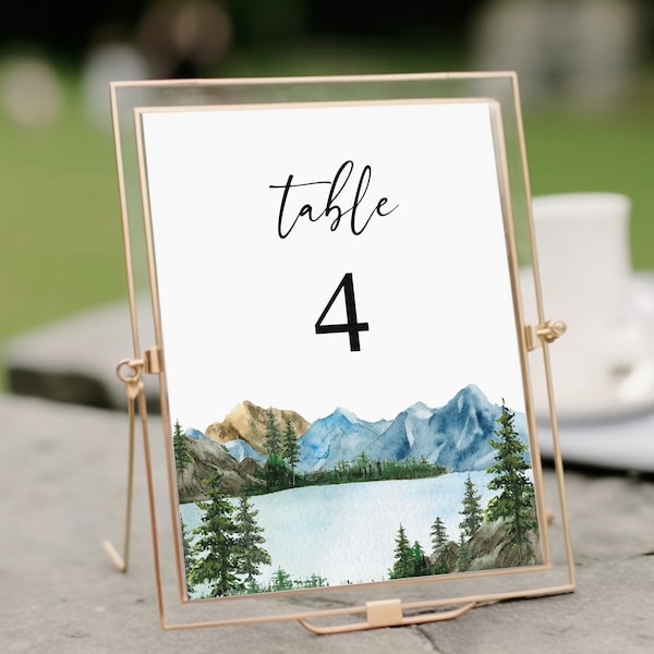 Mountain Table Numbers - Etsy