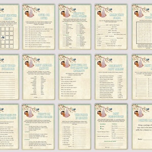 Retro Storybook Baby Shower Games, Chapter Book Themed Baby Shower ...