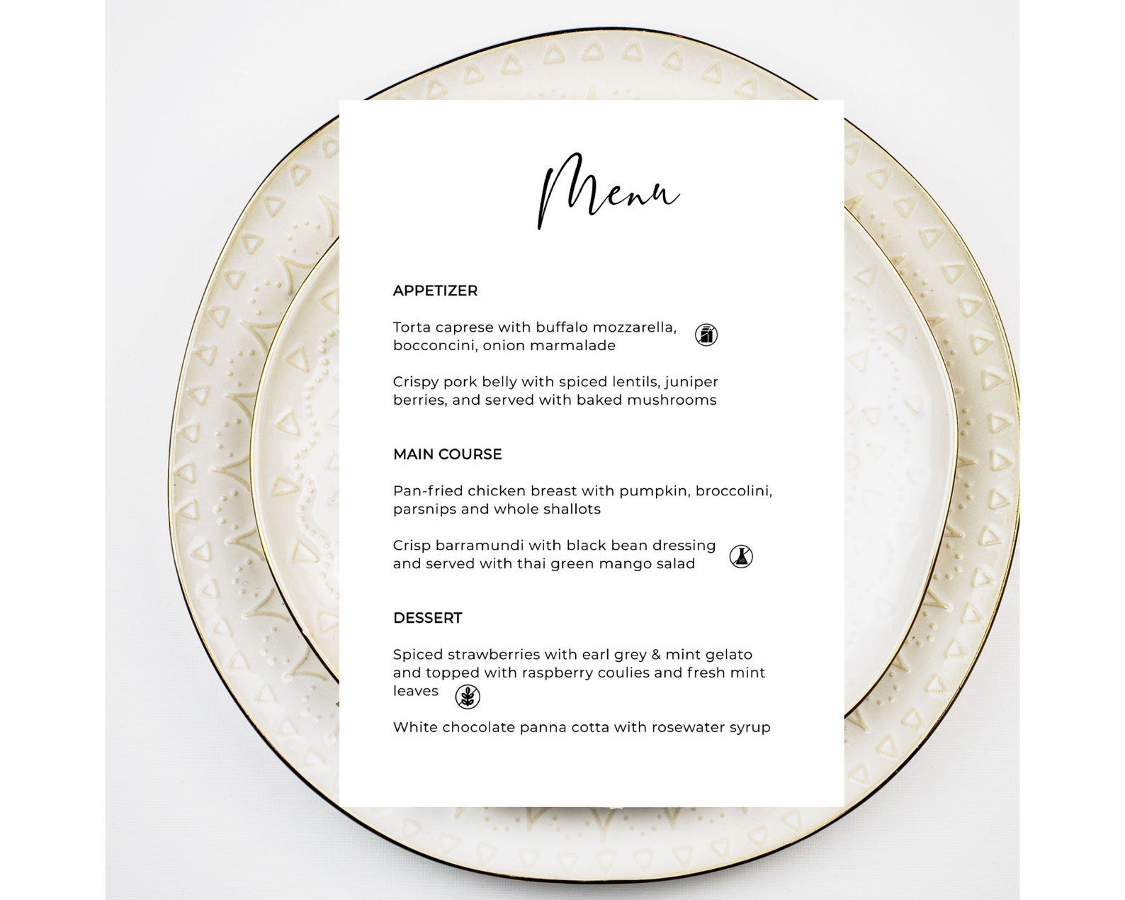 Black Menu Icons Black Meal Choice Icons 30 Meal Icons PNG | Etsy