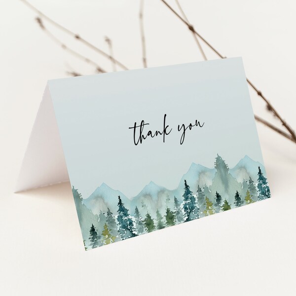 Mountain Thank You - Etsy