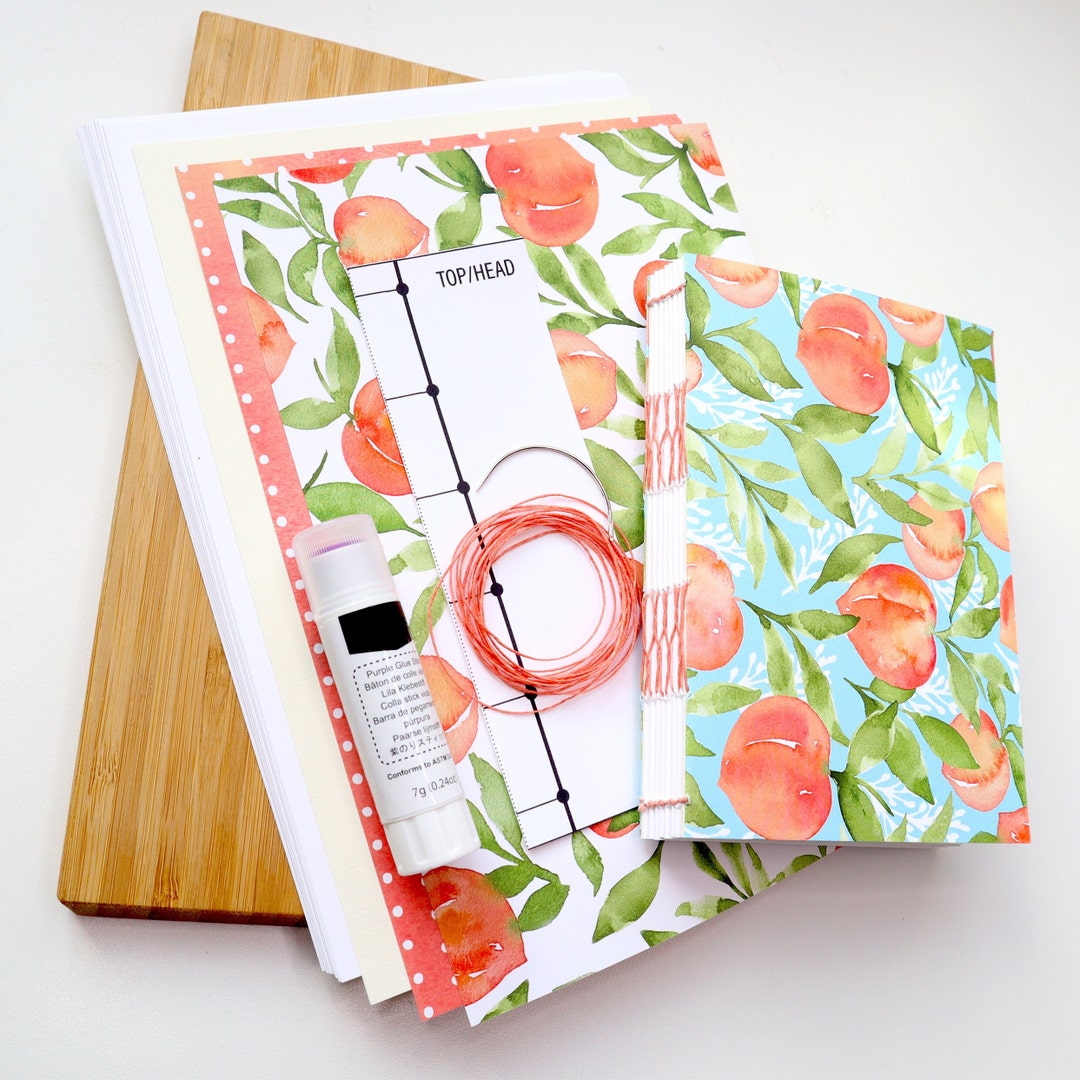 French Link Stitch Journal Making Kit Gift With Lined Paper, 128 Pages ...