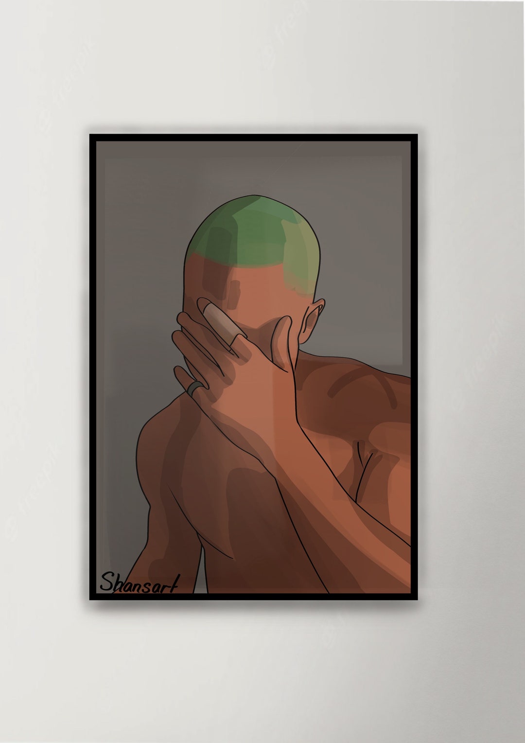 Frank Ocean, Blonde Album Cover, Minimalistic Wall Art, Printable ...