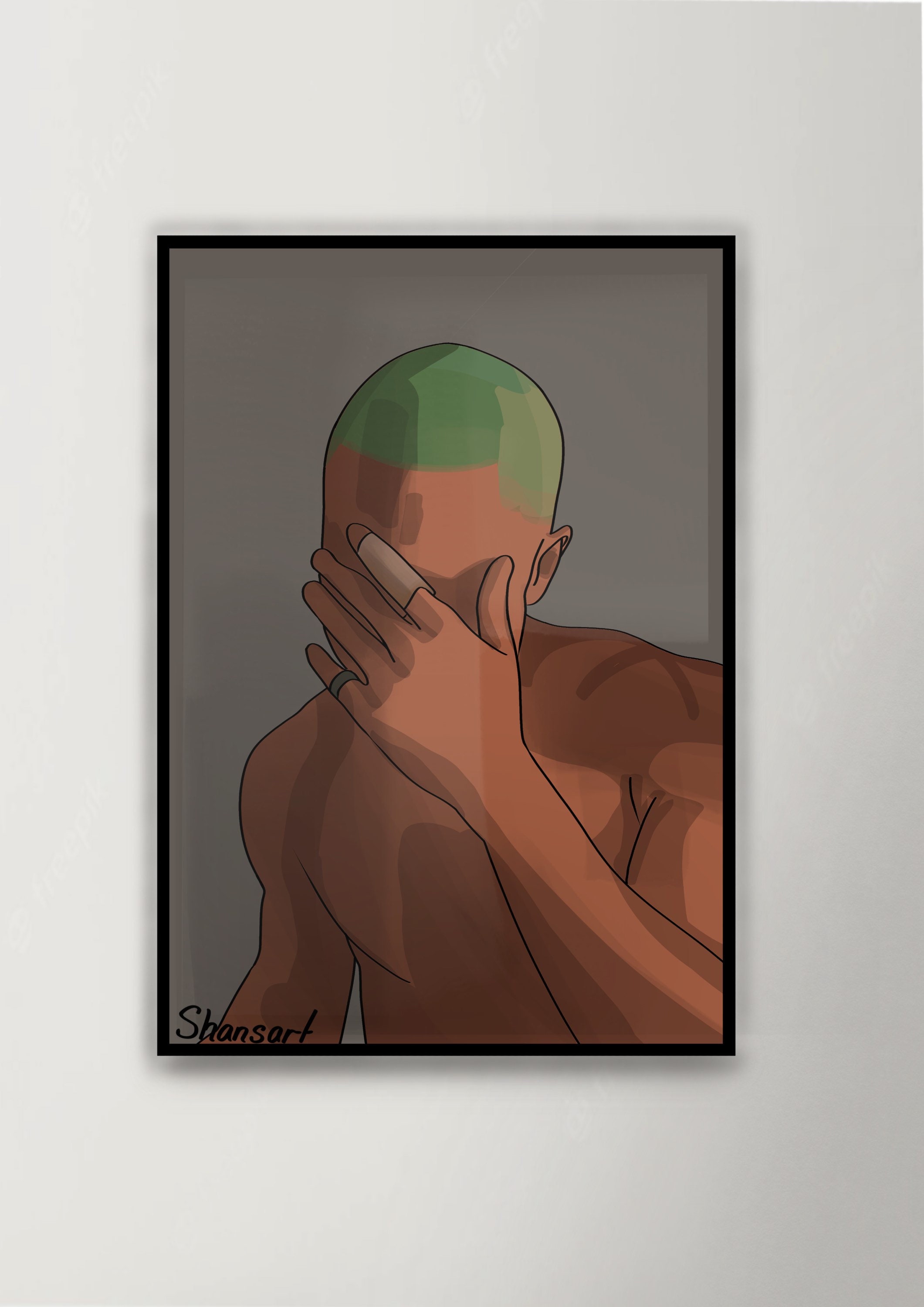 Frank Ocean, Blonde Album Cover, Minimalistic Wall Art, Printable ...