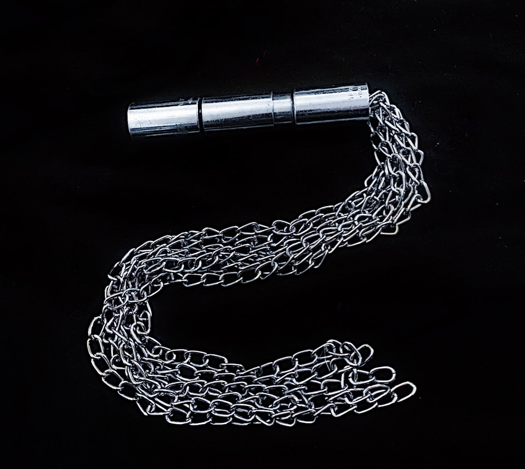 Flogger Teaser Metal Chain Link Chrome Plated Handle Spanking - Etsy