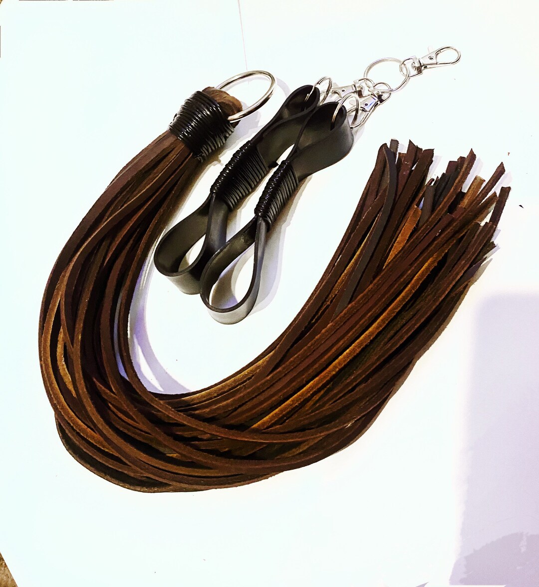 BDSM Leather Swivel Finger Flogger Spanking Flogger Impact Play Gear - Etsy