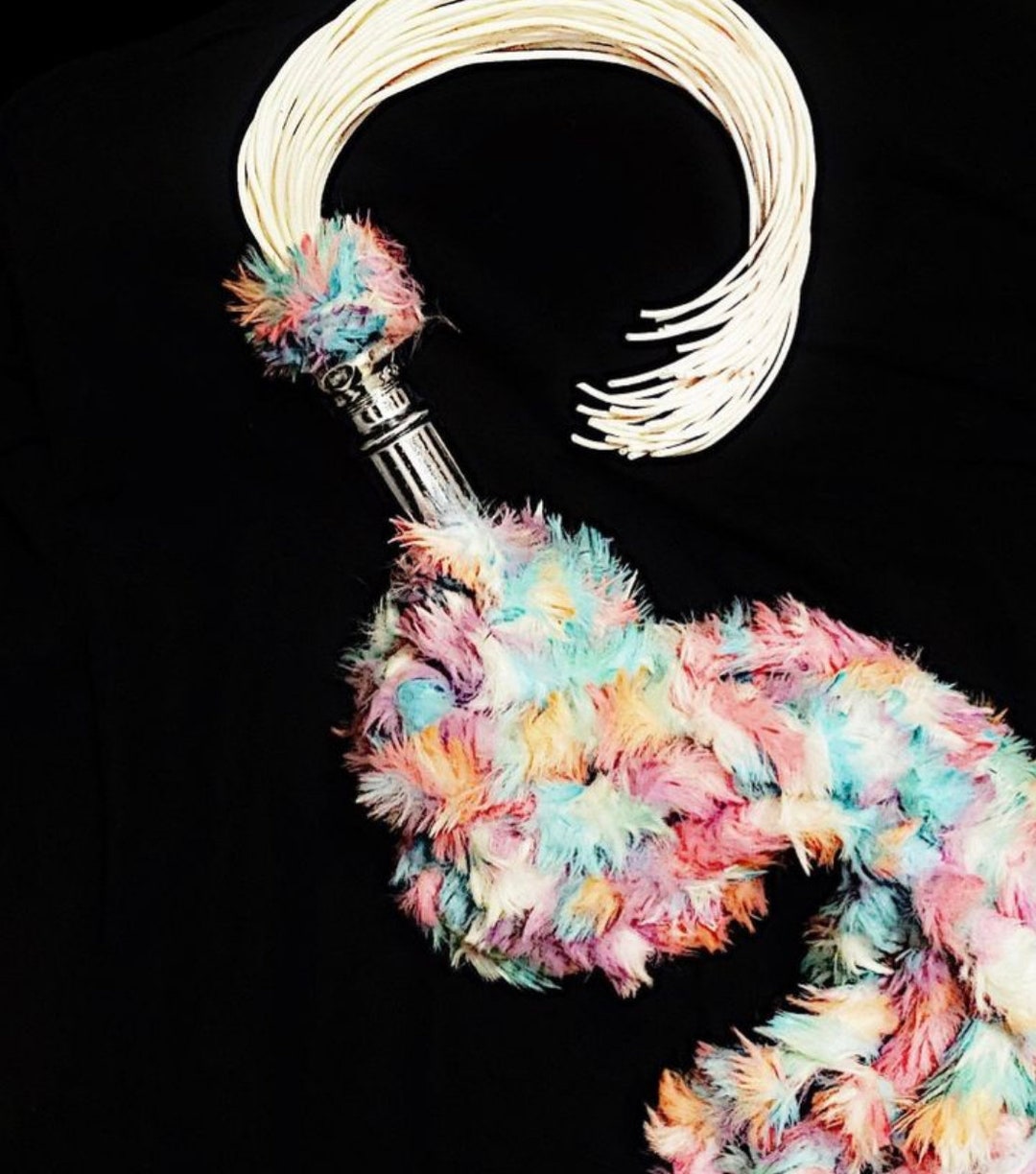 Butterfly Sensation Play Flogger Two in 1 Rubber Flogger Teaser Tickler ...