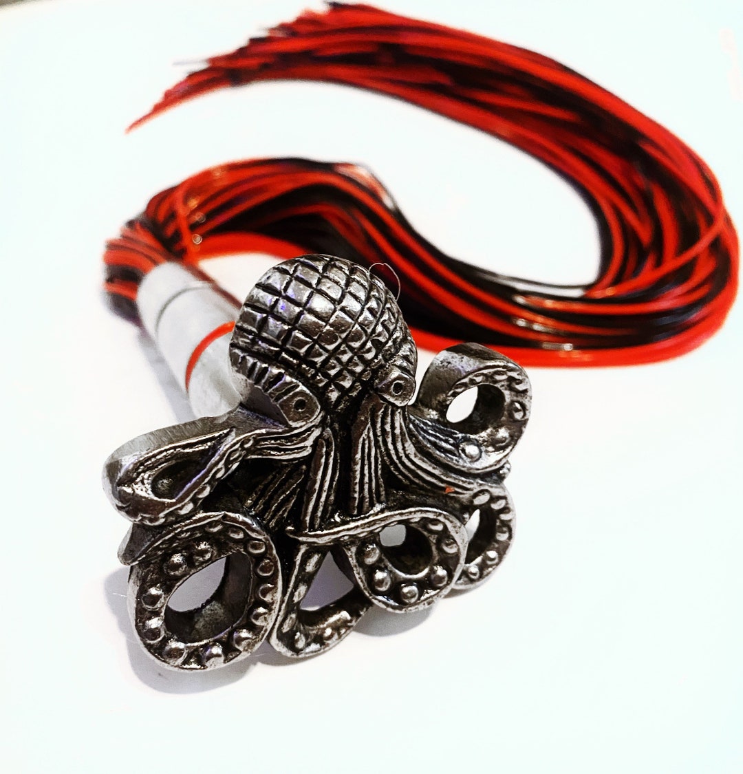 Octopus Flogger Many Colors Spanking Flogger Hand Made BDSM Bondage ...