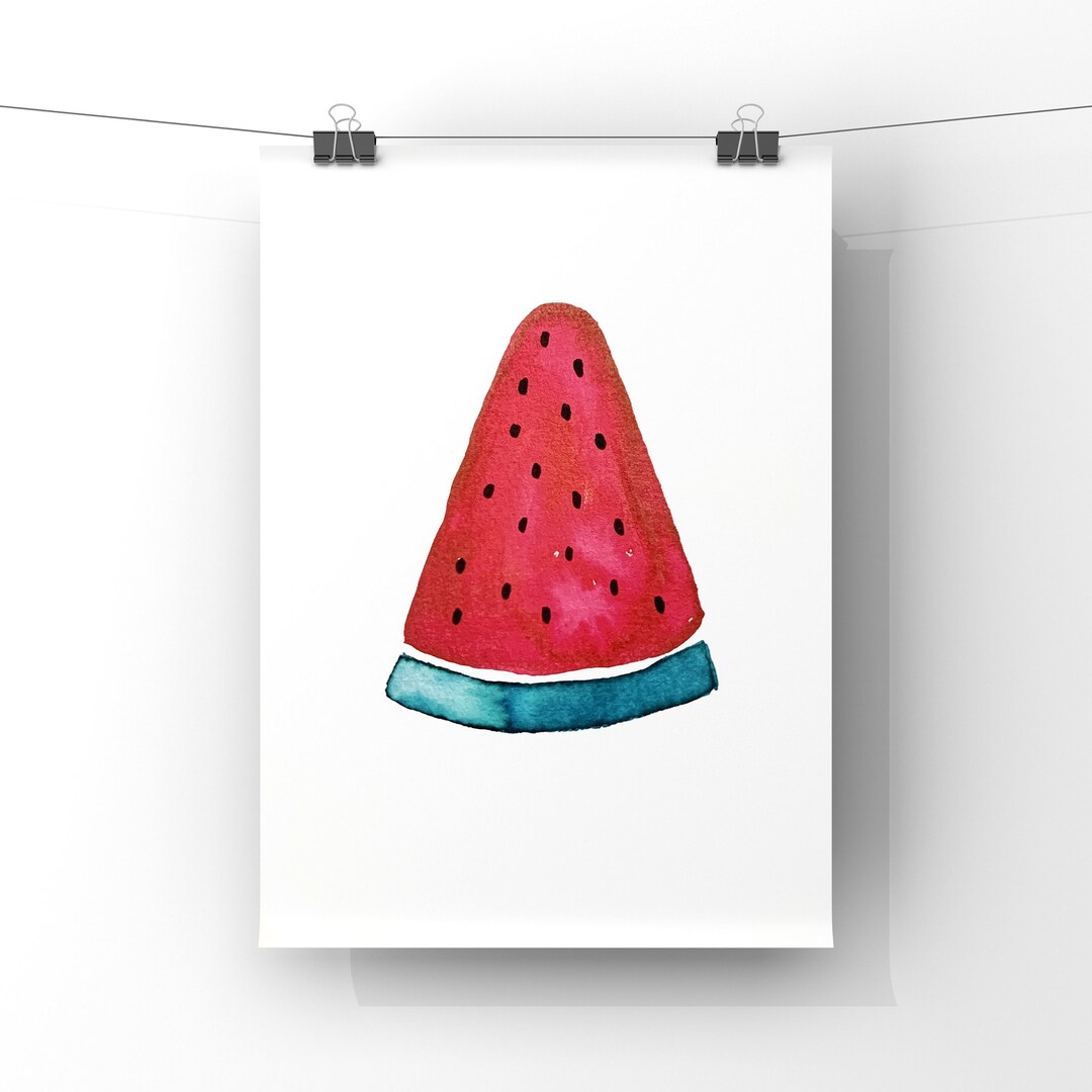 Poster "melon", Decoration, Wall Decoration, Watercolor Painting - Etsy