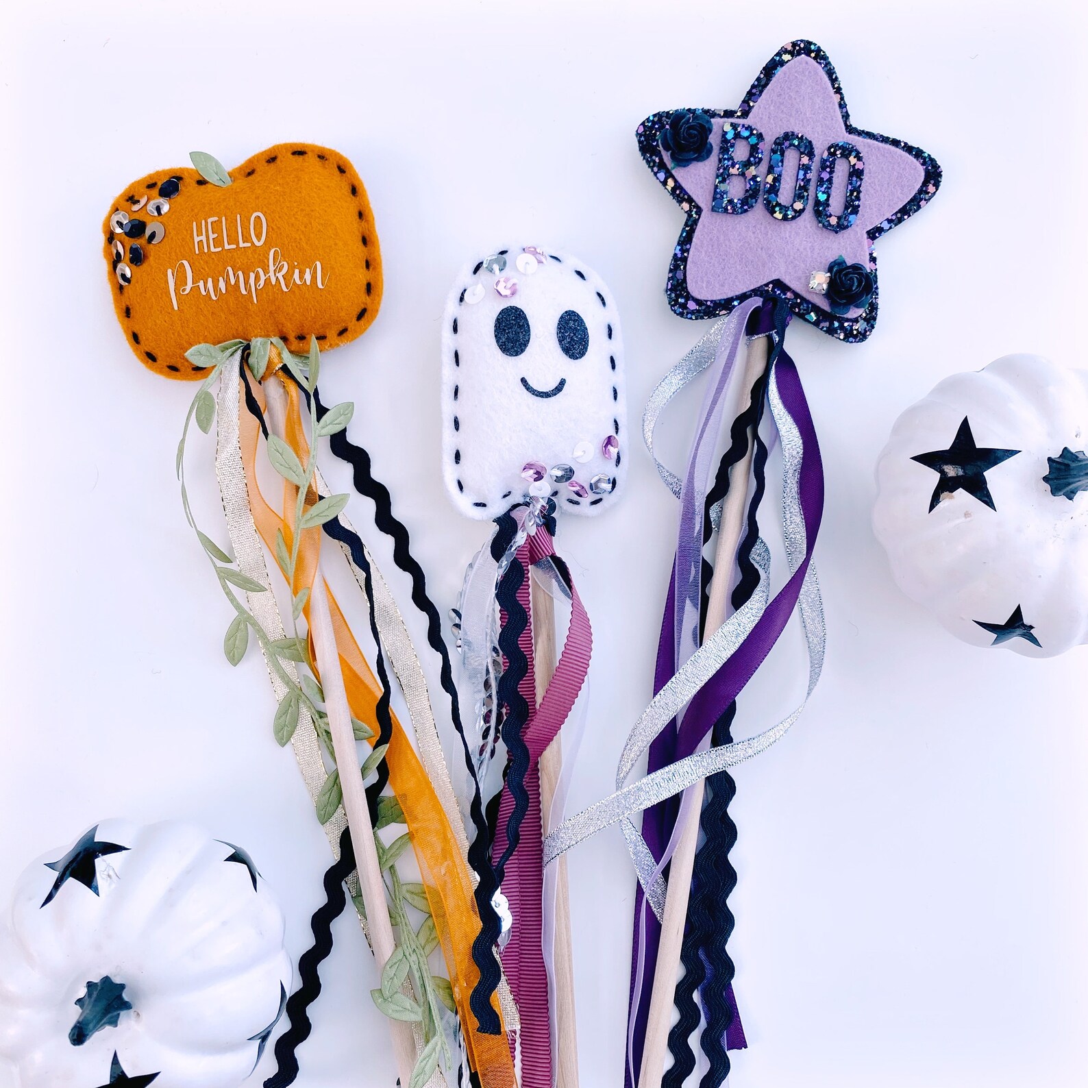 Halloween Wands Halloween Photo Props Halloween Outfit Pumpkin Wand ...