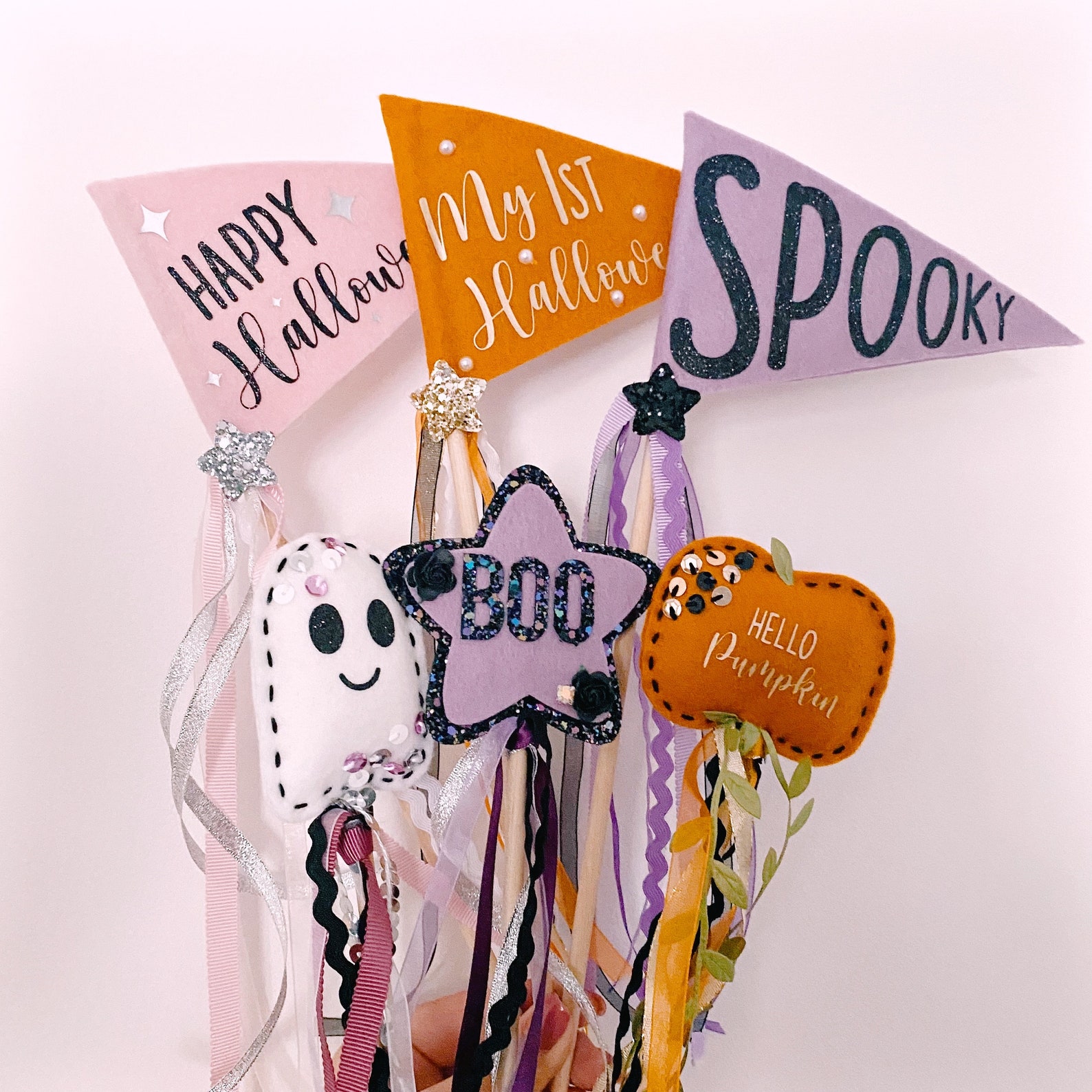 Halloween Wands Halloween Photo Props Halloween Outfit Pumpkin Wand ...