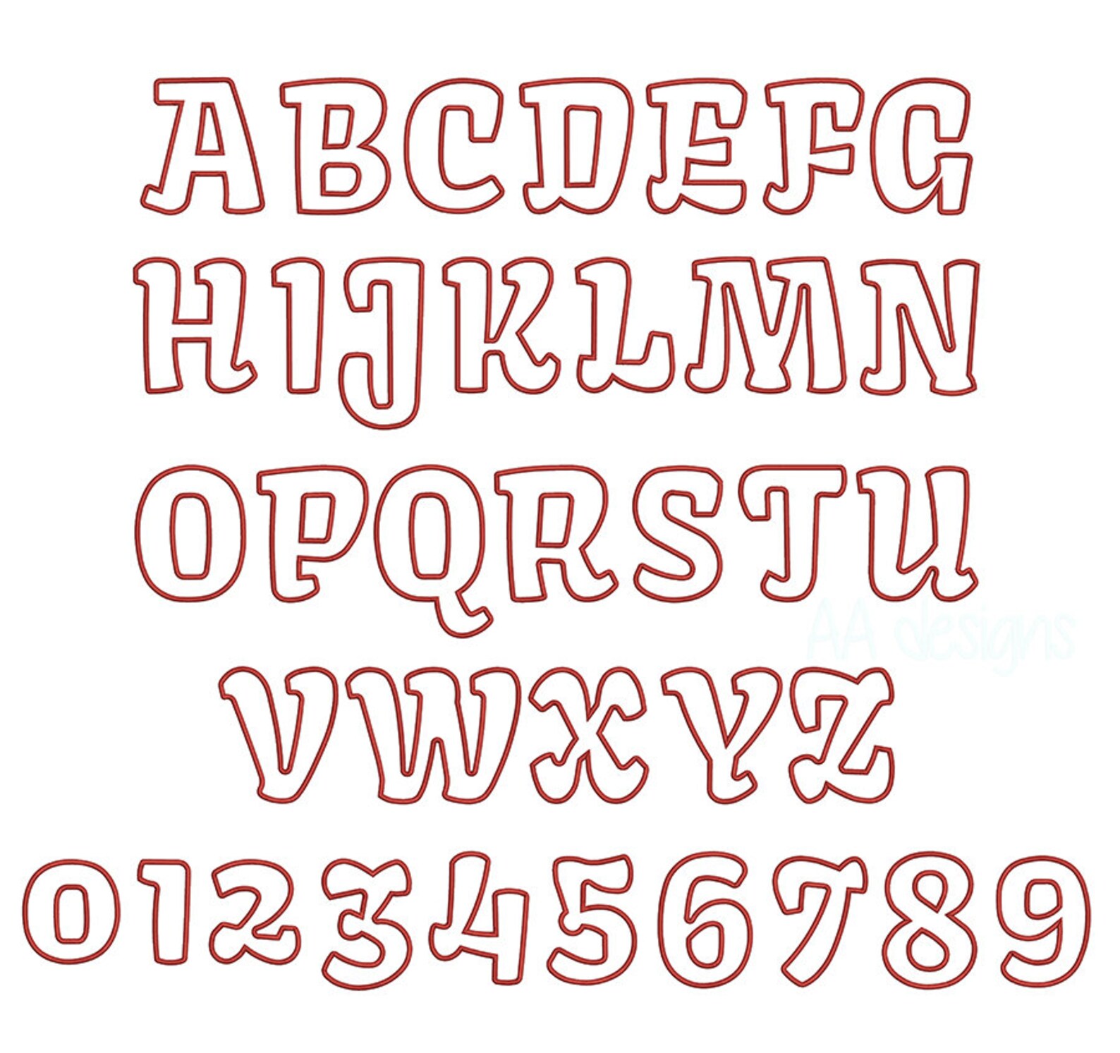 Chip Applique Embroidery Font. Applique Alphabet for Embroidery. BX ...