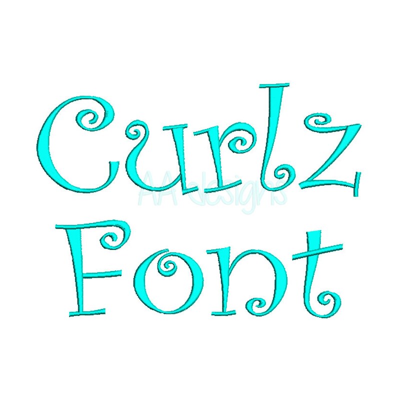 Curlz Monogram Font - Etsy