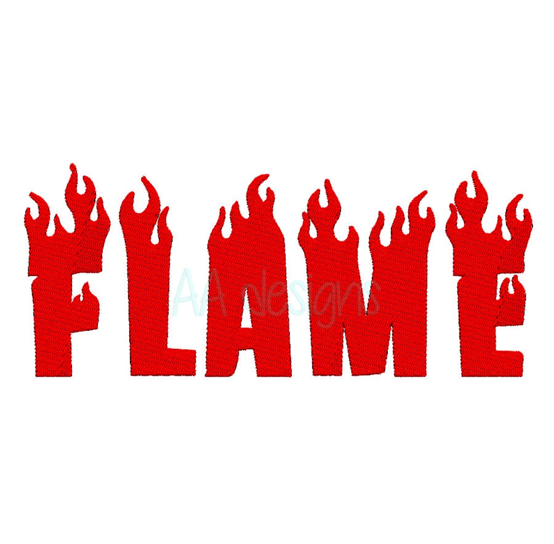 Flame Embroidery Digital Font. Flame Font. Machine Embroidery - Etsy