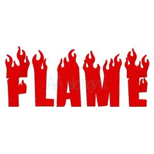 Flame Embroidery Digital Font. Flame Font. Machine Embroidery Font. BX ...