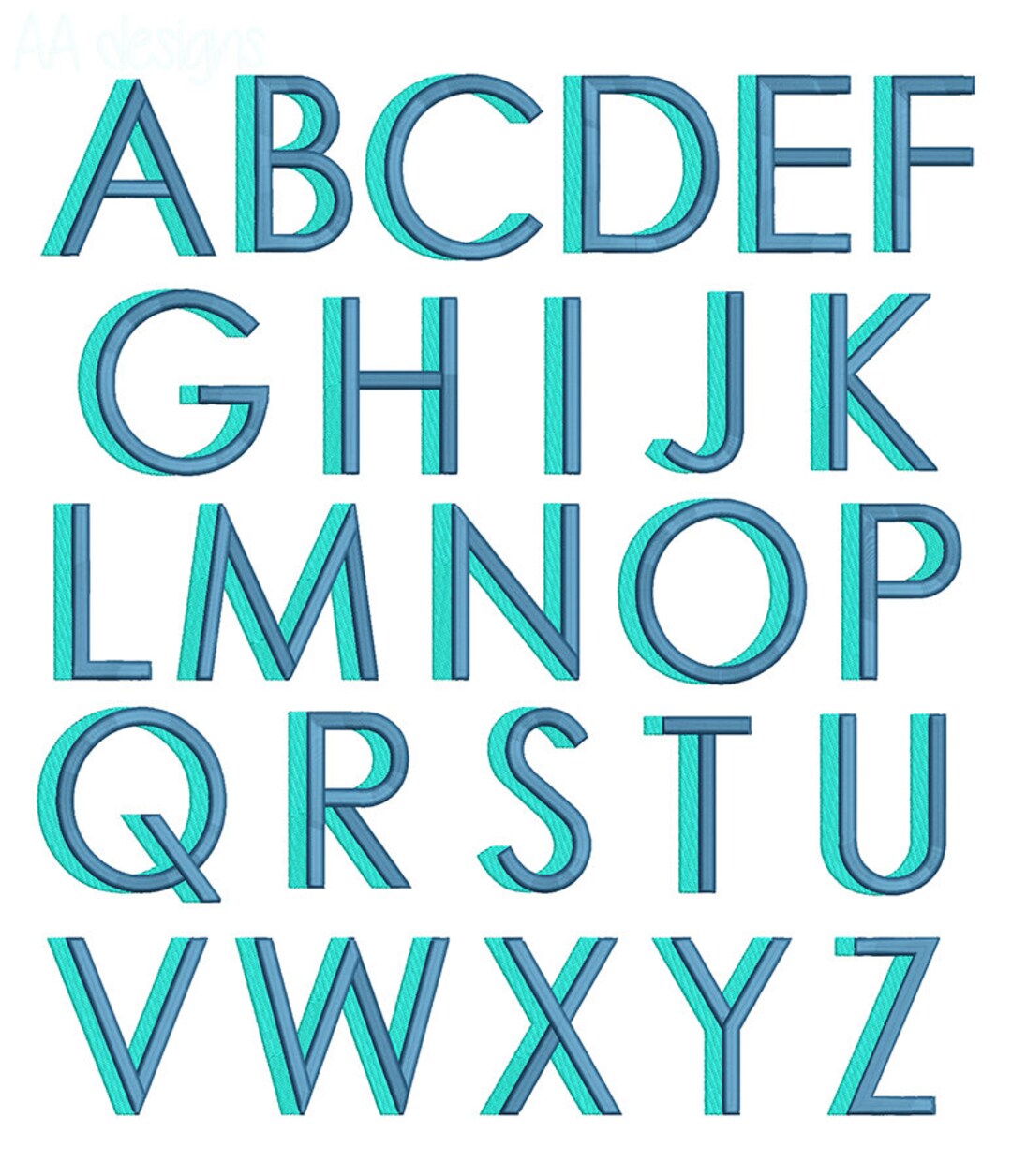 Futura 3D Puff Embroidery Font. 3D Foam Embroidery Alphabet. Raised ...