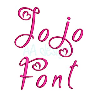 Jojo Embroidery Font. Heart Monogram Embroidery. Machine Embroidery ...