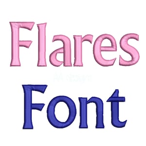 Flare 3D Puff Embroidery Font. 3D Foam Alphabet. BX Format. - Etsy