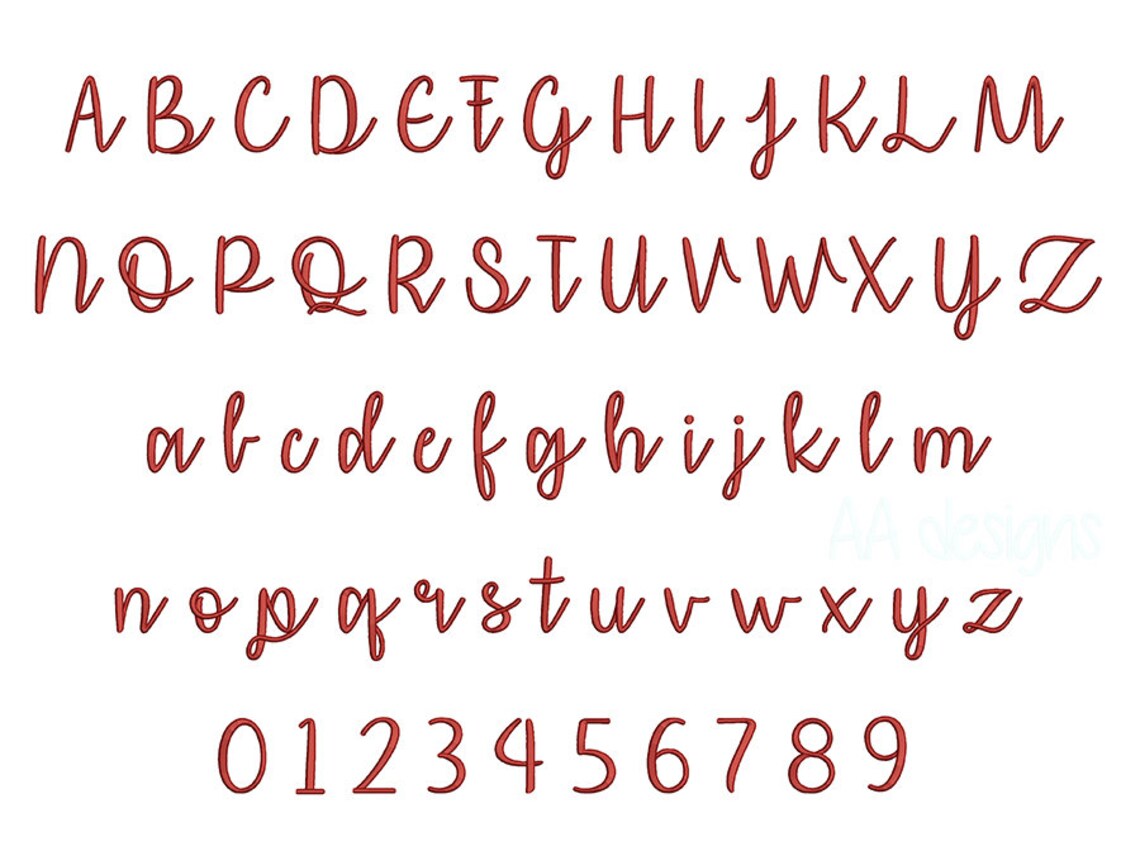 Affection 3d Embroidery Font. Machine Embroidery 3d Puff Foam Alphabet ...