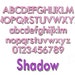 Shadow 3D Embroidery Font. Machine Embroidery 3d Puff Foam Alphabet. BX ...