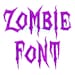 Zombie Embroidery Digital Font. Zombie Font. Machine Embroidery ...