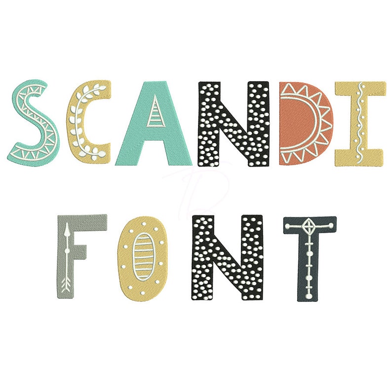 Scandinavian Embroidery Font. Machine Embroidery Alphabet in ...