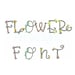 Flowers Embroidery Font. Machine Embroidery Alphabet With Flower. - Etsy