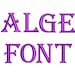 Algerian 3D Embroidery Digital Font. 3D Puff Embroidery Alphabet ...