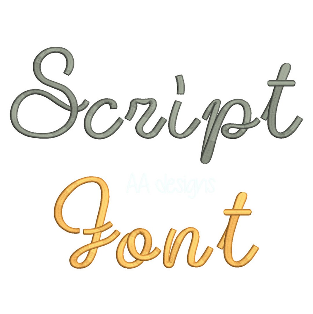Script 3D Puff for Embroidery. 3D Foam Script Text for Embroidery ...