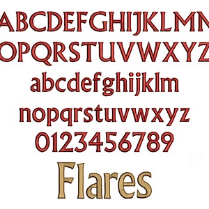 Flare 3D Puff Embroidery Font. 3D Foam Alphabet. BX Format. - Etsy