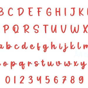 Peanut 3D Puff Embroidery Font. 3D Puff Foam Machine Embroidery Letters ...