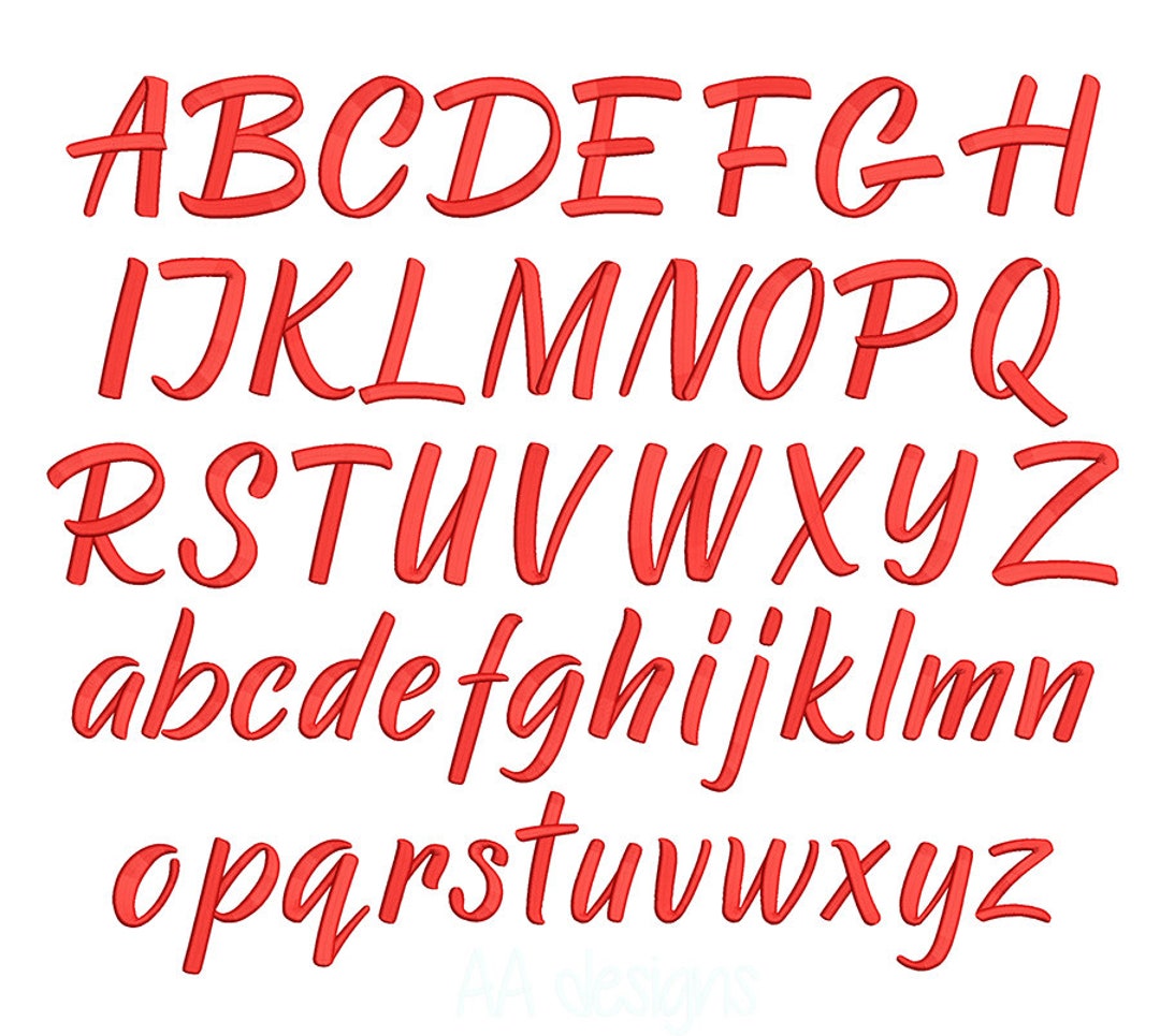 3D Text Embroidery Font. 3D Puff Foam Text Letters for Embroidery. BX ...