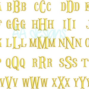 Fishtail Monogram Embroidery Digital Font. Machine Embroidery Font ...