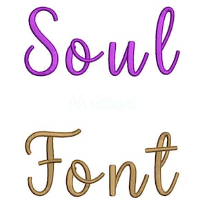 Soul 3D Puff Embroidery Font. Machine Embroidery Alphabet With Foam. BX ...