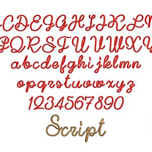 Script 3D Puff for Embroidery. 3D Foam Script Text for Embroidery ...