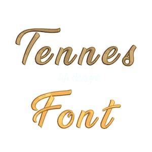 Tennessee Embroidery 3D Puff Font. Machine Embroidery Puff Foam ...