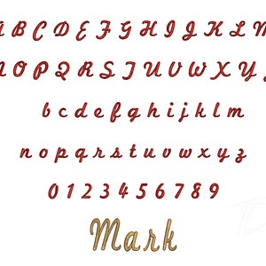 Mark 3D Embroidery Font. Machine Embroidery 3D Puff Alphabet. BX Format ...