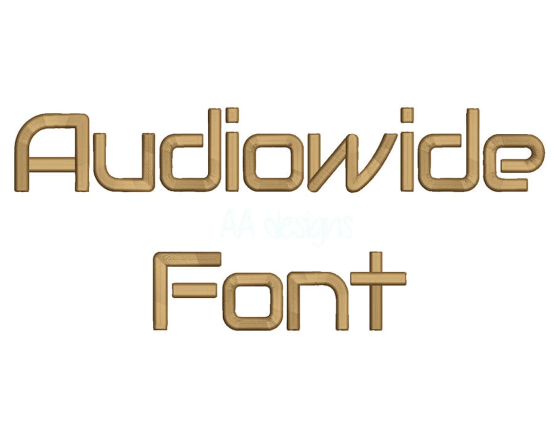 Audio Wide 3D Puff Font. Machine Embroidery Alphabet 3D Puff Foam. BX ...
