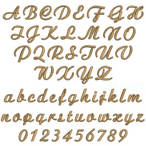 Script 3D Puff Embroidery Font. Script 3d Foam Alphabet for Embroidery ...