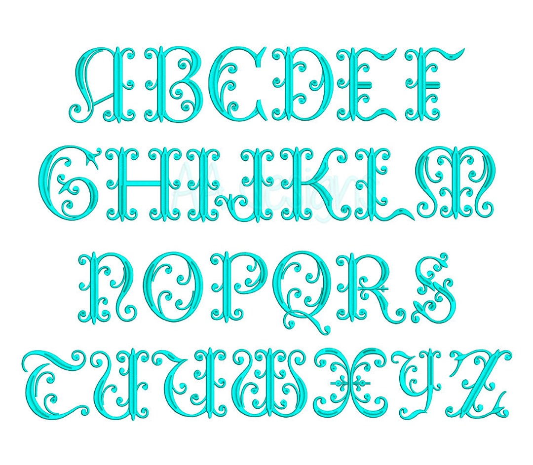 Gothic Embroidery Digital Font. Machine Embroidery Font. Gothic ...