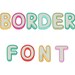 Border Embroidery Digital Font. Machine Embroidery Alphabet. BX Format ...