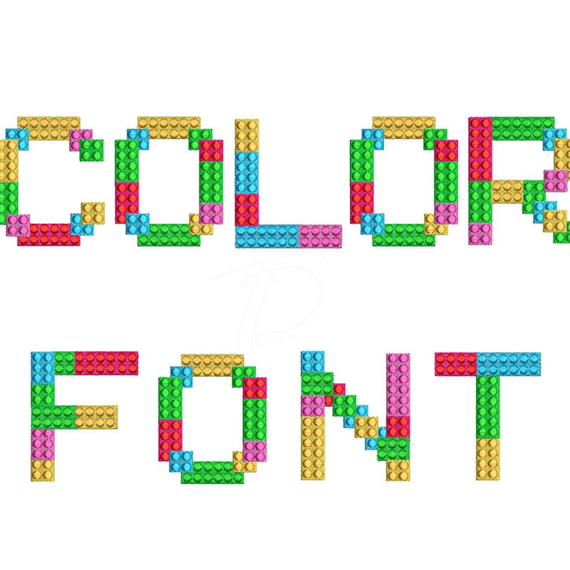 Legos Font - Etsy