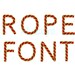 Rope Embroidery Digital Font. Machine Embroidery Font. Rope Full ...