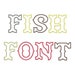 Fishtail Applique Embroidery Font. Applique Alphabet for Embroidery. BX ...