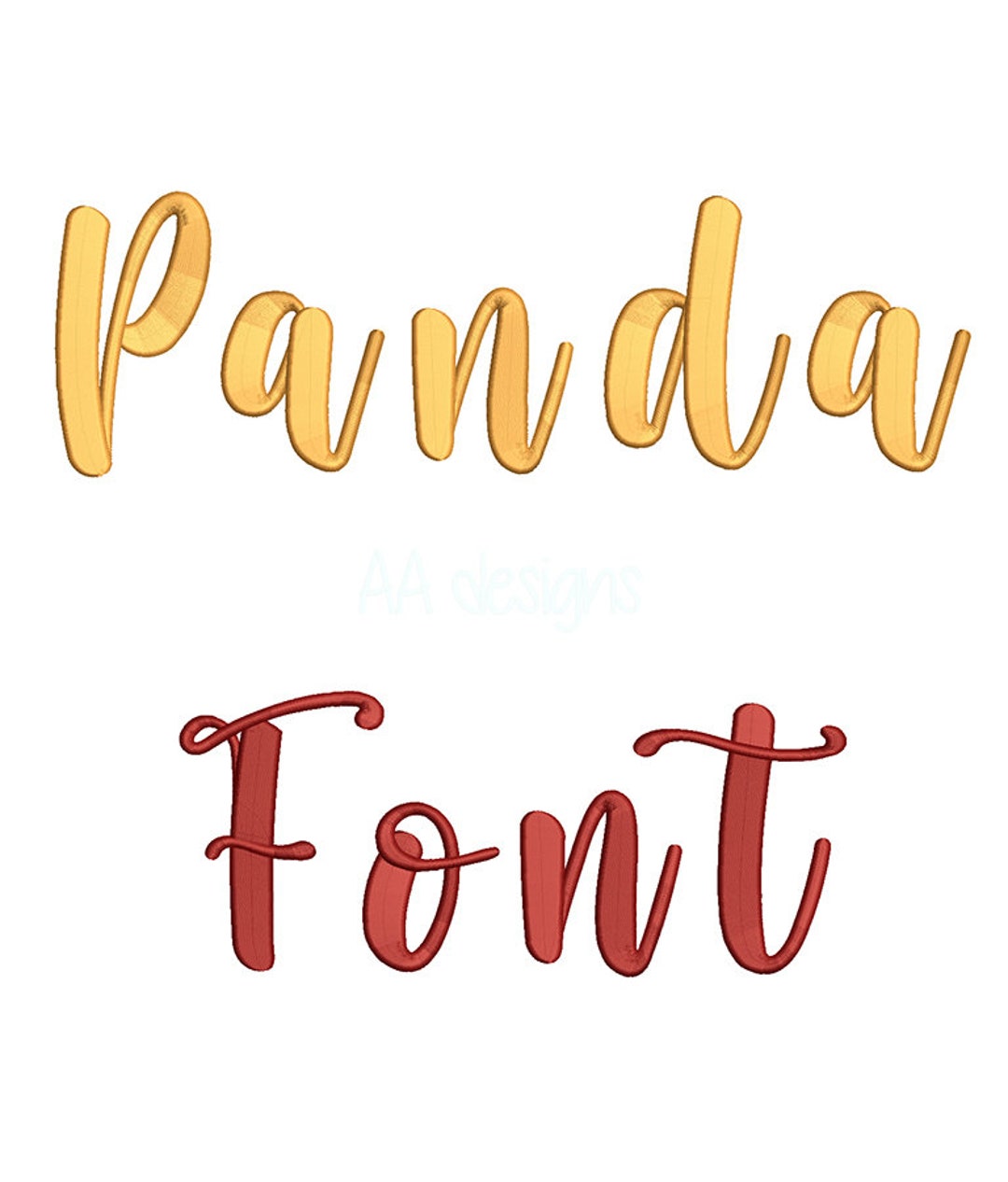 Panda 3D Puff Font. Machine Embroidery Alphabet With Foam. BX Format - Etsy