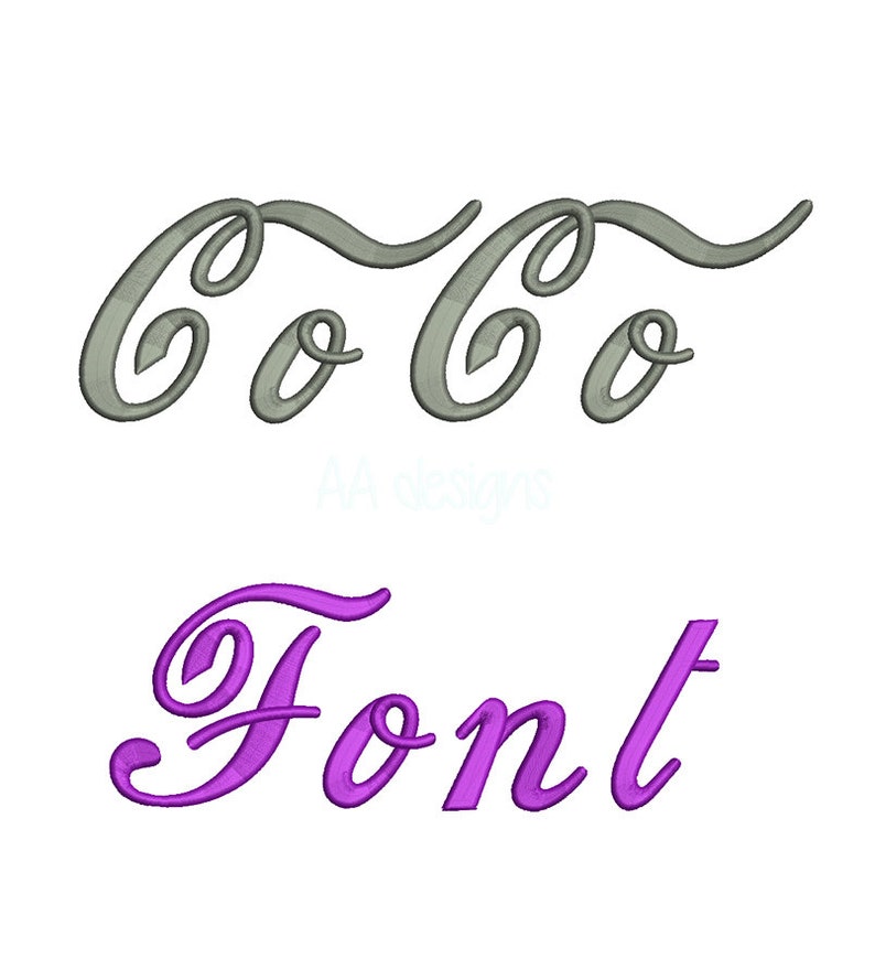 Coco 3D Puff Embroidery Font. Machine Embroidery Alphabet With Foam. BX ...
