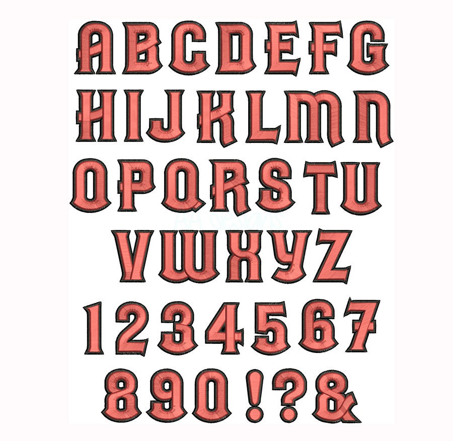 Team 3D Puff Embroidery Alphabet. Full Font 3D Puff Foam for Embroidery ...