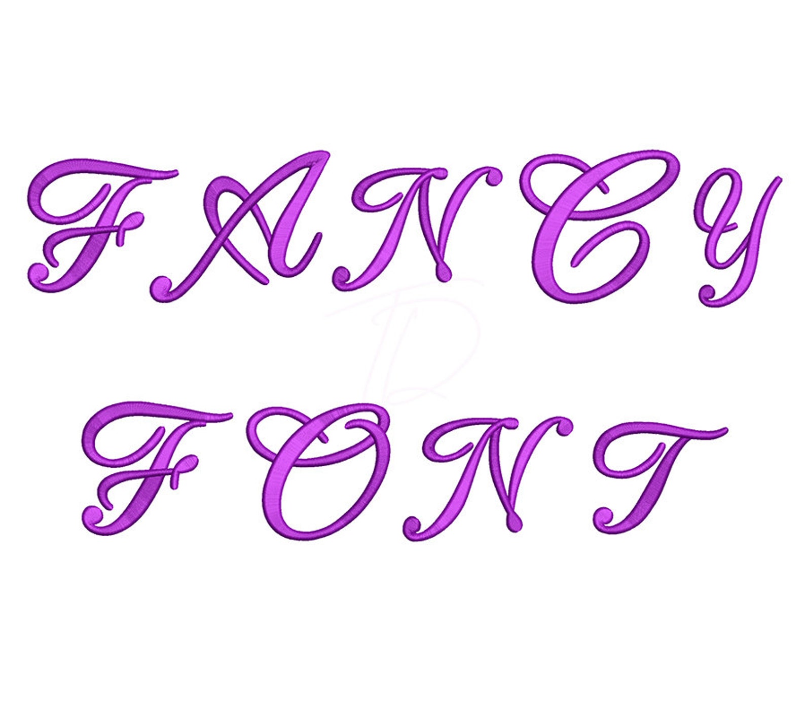 Fancy 3D Puff Embroidery Font. 3D Foam Alphabet for Embroidery. BX ...