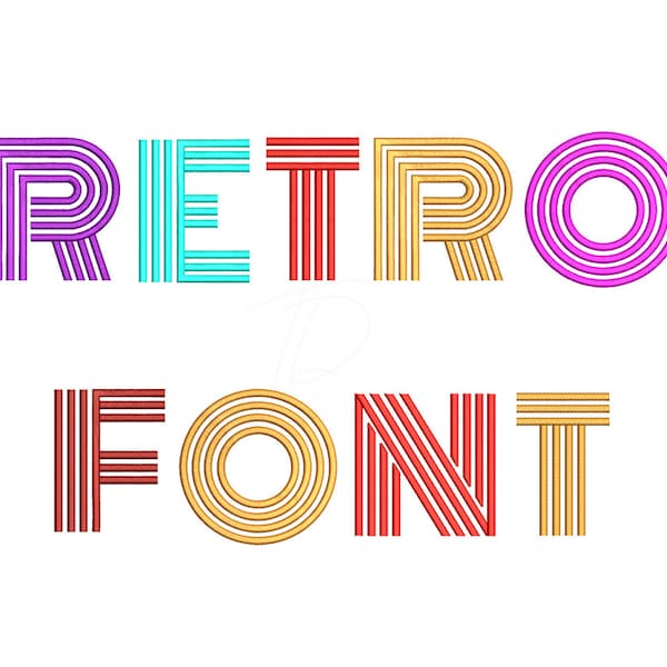 Retro Alphabet - Etsy
