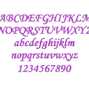 Chancery Puff Embroidery Digital Font. 3D Puff Embroidery Alphabet ...